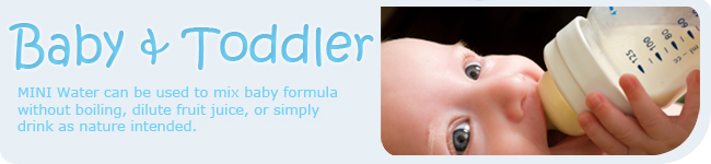 Mini Water, natural, safe, Australian spring water for children